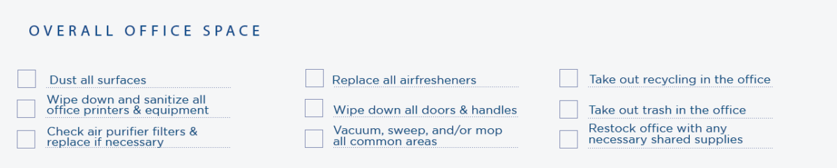 Spring Cleaning Checklist for Your Workplace - Innovative Office Solutions